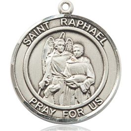 St Raphael the Archangel Round Patron Saint Series Available in 2 Sizes